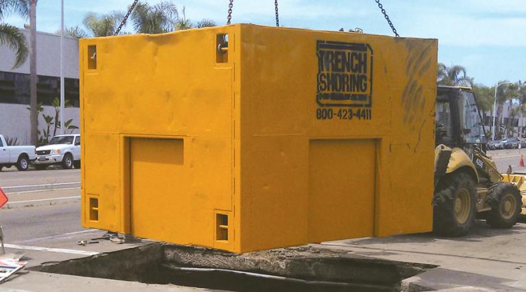 Steel Trench Shields & Manhole Boxes - Trench Shoring Company - Shoring ...